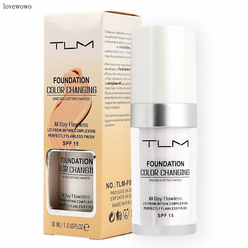 TLM Foundation color Changing Тональная основа, тональный крем основа для лица