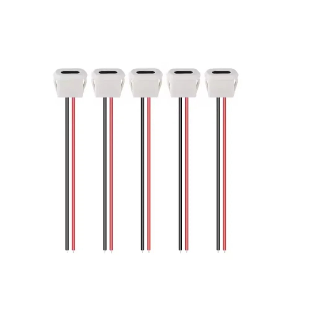 Разъемы USB Type C, 5шт, белый