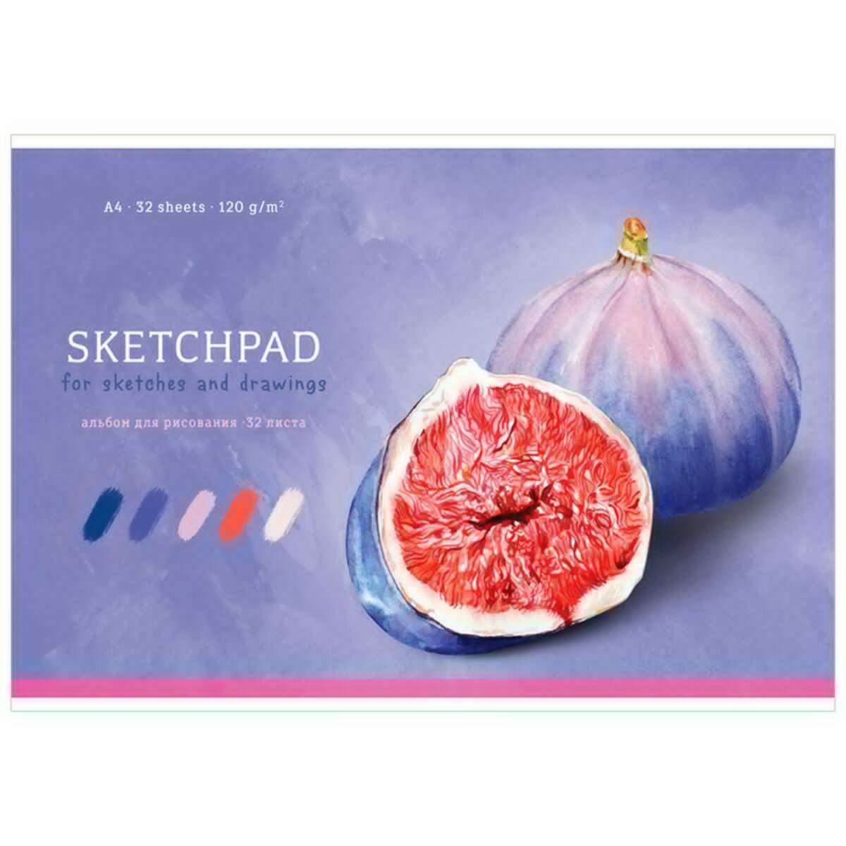 Альбом для рисования А4, 32л Greenwich Line "Still life. Figs" (120 г/кв. м) (PS32s-36899), 30шт.