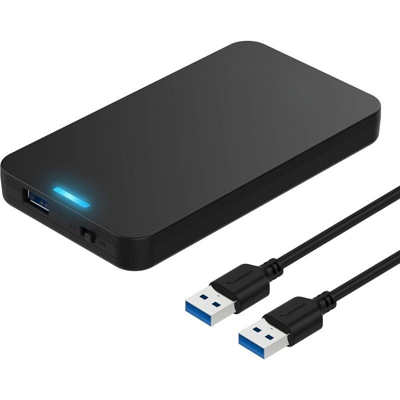 Внешний корпус для жёсткого диска 2.5" SATA, без инструментов, Type-C – USB 3.1, для 7/9.5 мм HDD/SSD SATA III, совместим с ПК, ноутбуком, PS4, Xbox