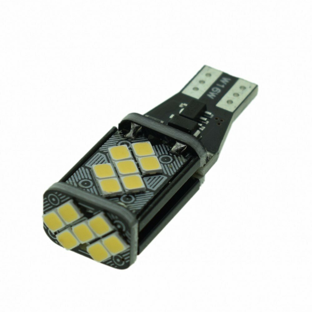 Автомобильная светодиодная фара заднего хода T15 3030 21SMD с алюминиевым теплоотводом, широкий диапазон напряжения,