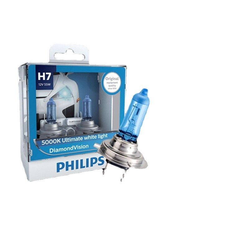 Philips 5000K Blue Diamond Light Галогеновая лампа для автомобиля H3 пара для указателей поворота