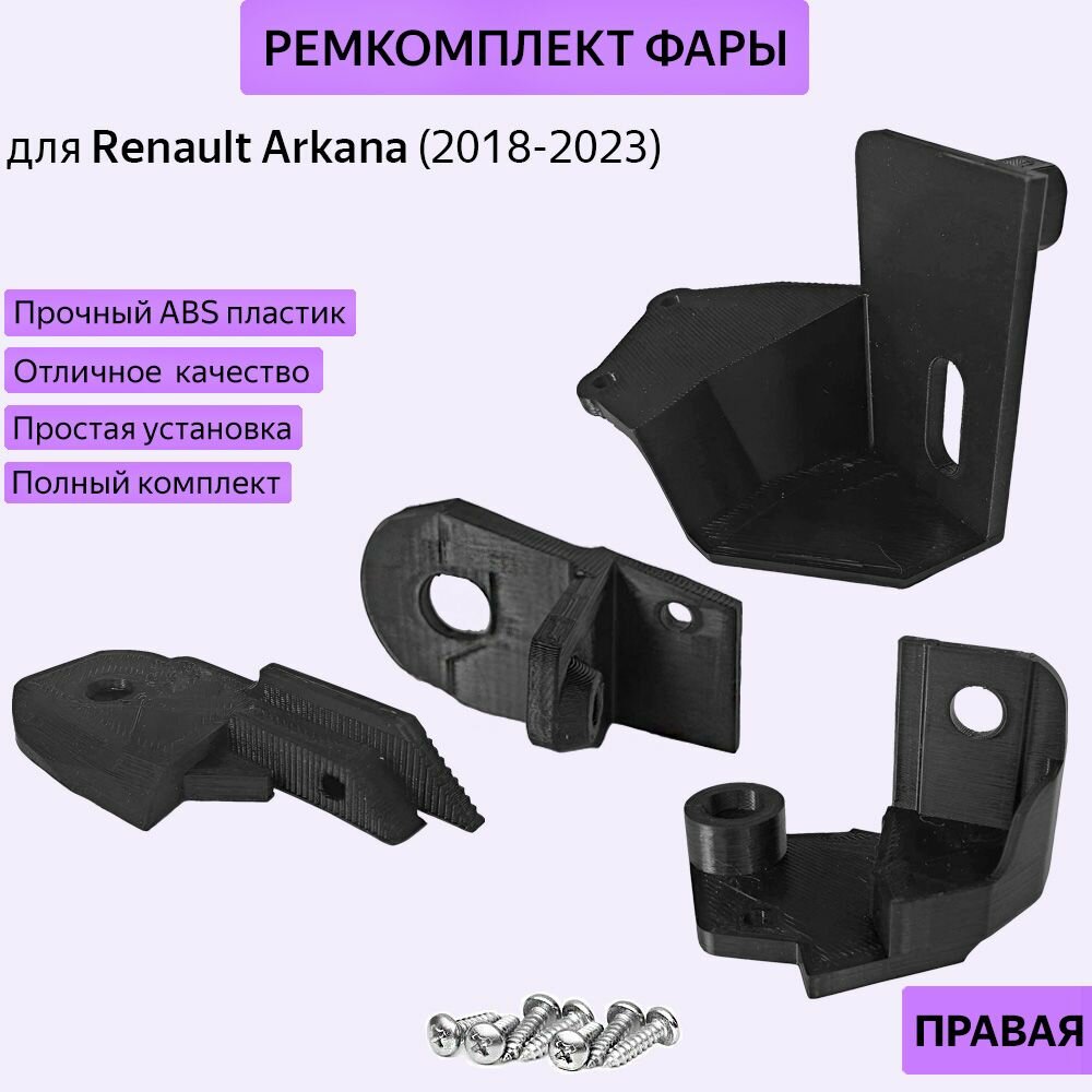 Ремкомплект фар Renault Arkana (Правая фара)