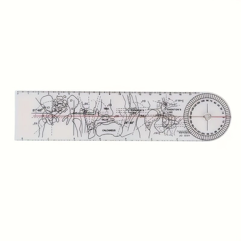 Прочный механический транспортир-угломер 0-140° с линейкой, пластиковый, для геодезии и DIY, портативный точный измерительный инструмент, 1 шт.