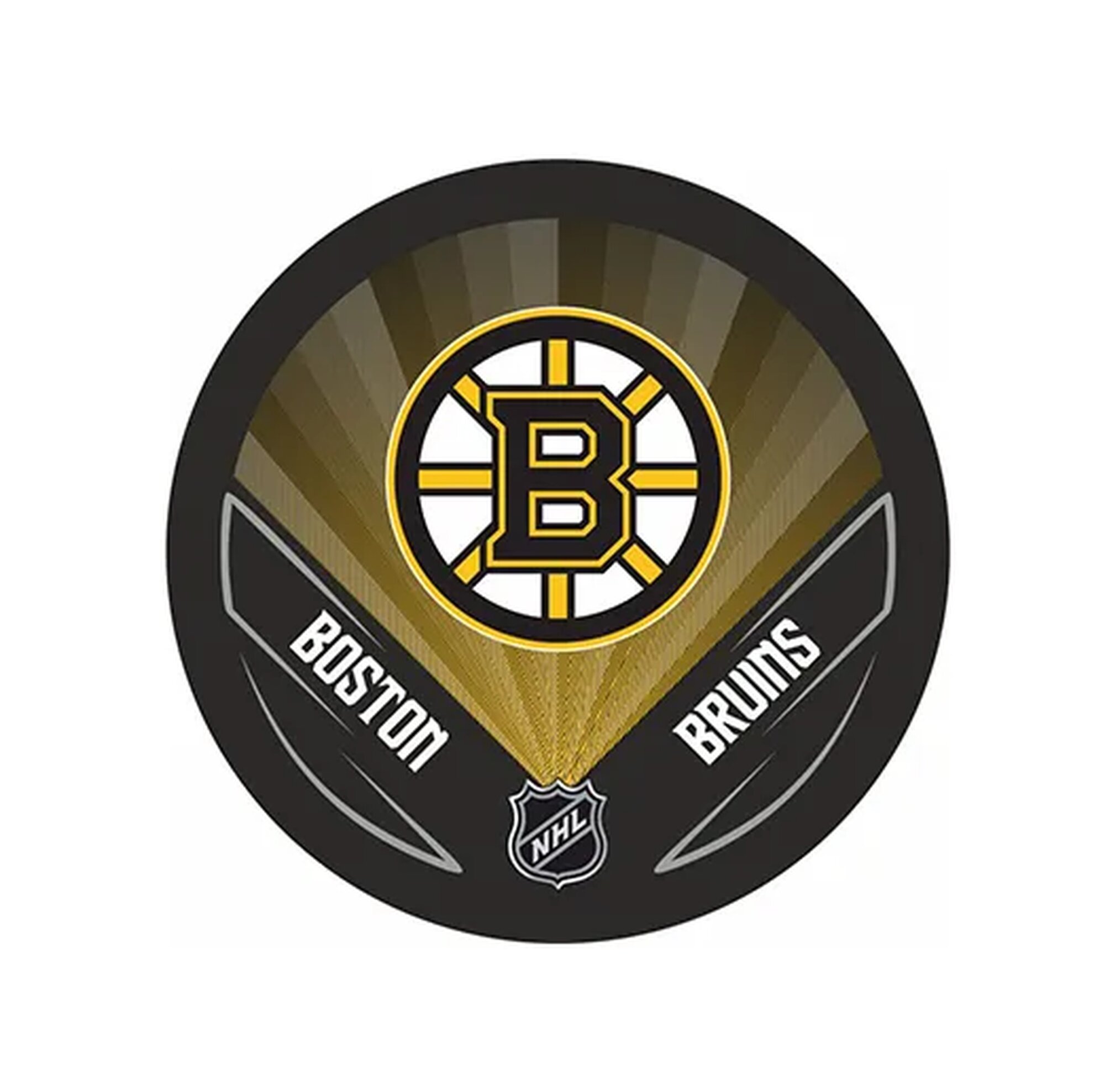 Шайба Rubena 2022 NHL Boston Bruins, 76 мм, резина, цвет черный — фото 1