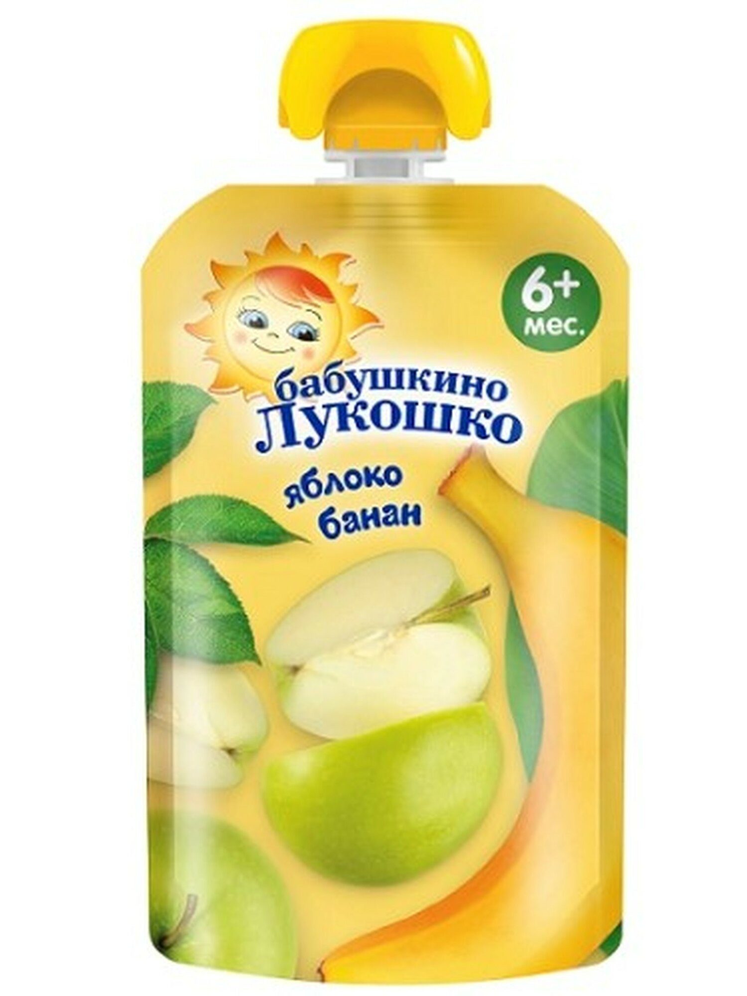 Бабушкино лукошко пюре из яблок И бананов Д/детского питания 90,0