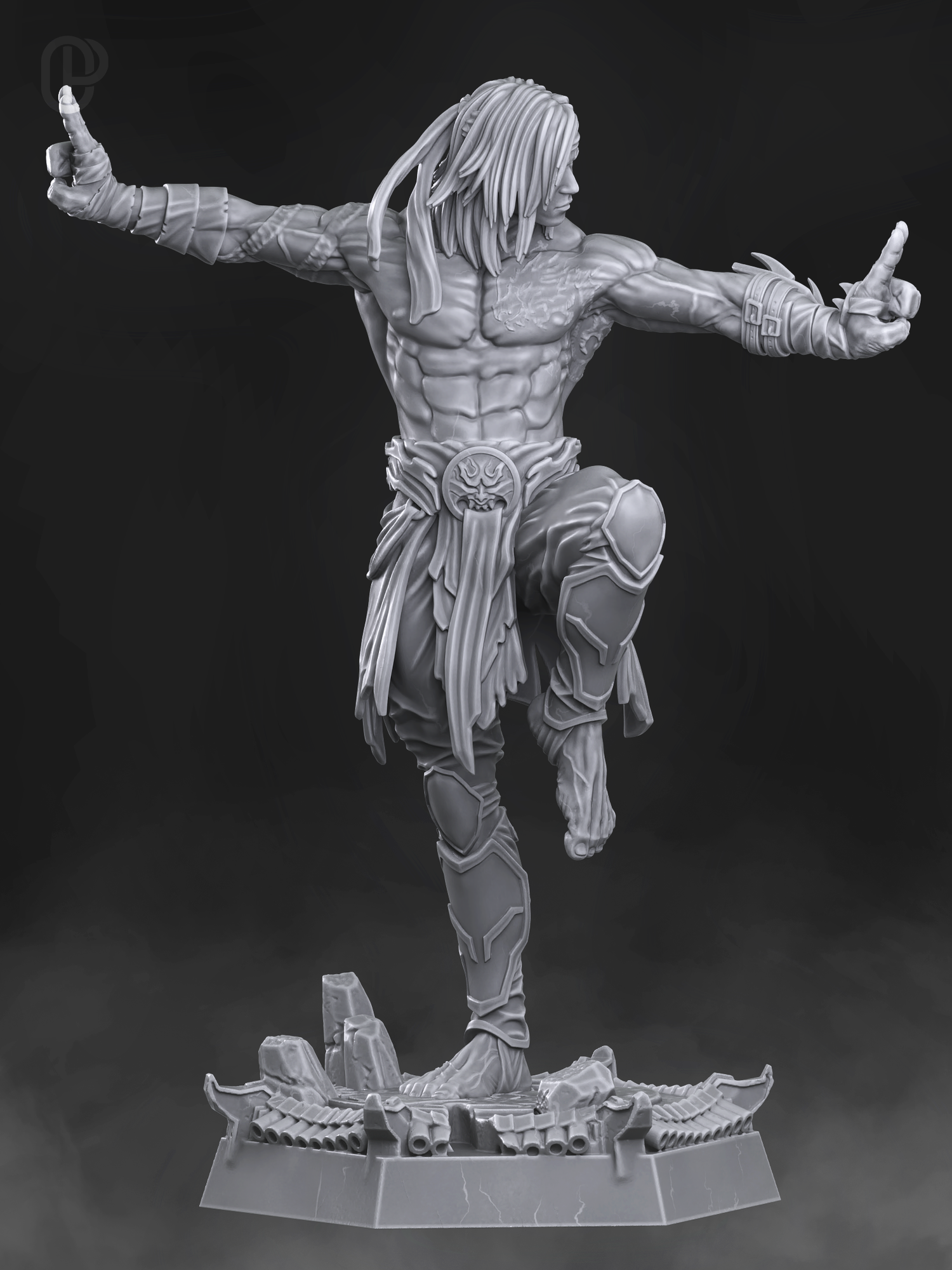 Миниатюра Liu Kang Лю Кан - Mortal Kombat (75мм)