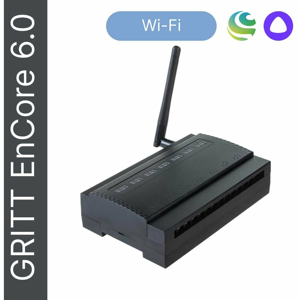 Умное реле GRITT 6 групп на Din-рейку EnCore 6.0WF 433 + WiFi работает с Алисой 32006 — фото 1