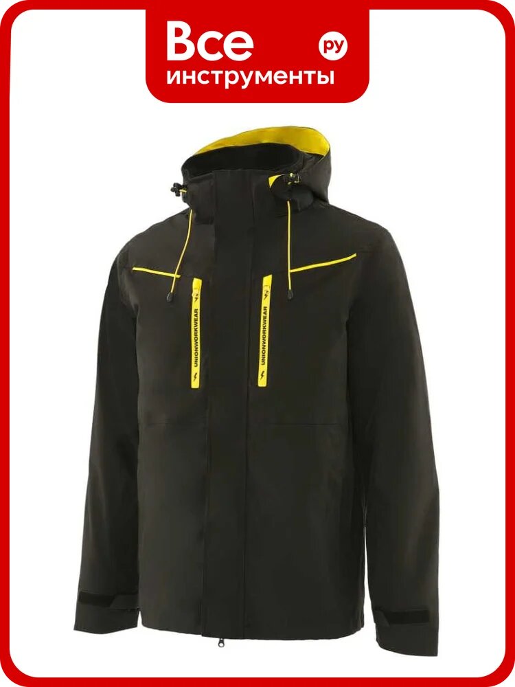 Куртка союзспецодежда юнионворквеар (UNIONWORKWEAR) 3 в 1 черная, 48-50/182-188 2000000305318