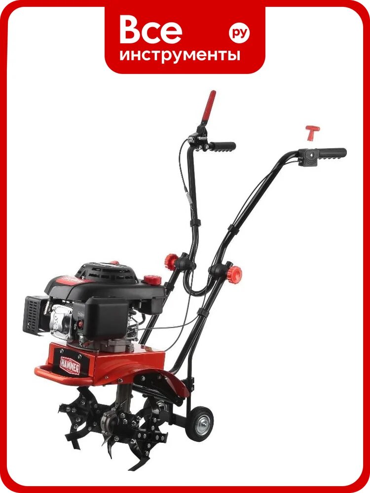 Культиватор Hammer RT-40A 4 л. с, 122 куб. см, 4-ткт, ширина захвата 38 см, глубина 26 см, бак 1.2 л, 35 кг 66696