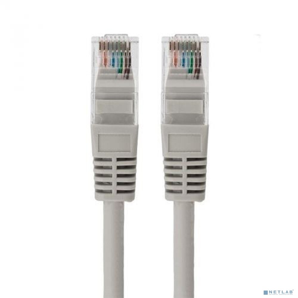Rexant (18-8002) Шнур коммутационный, патч-корд U/UTP RJ45-RJ45, CAT 5e, LSZH серый, 1м