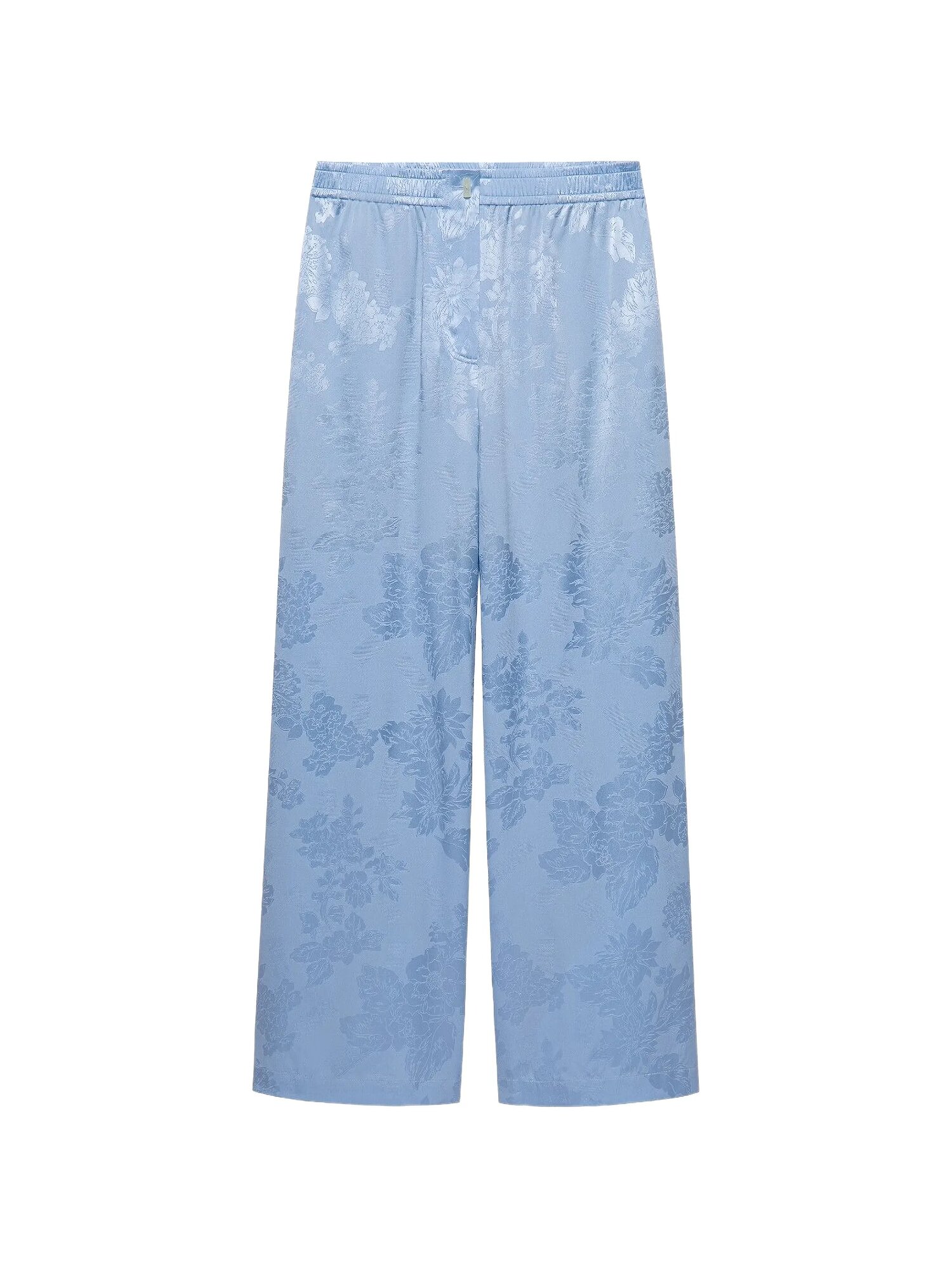 Брюки Floral-jacquard flared trousers