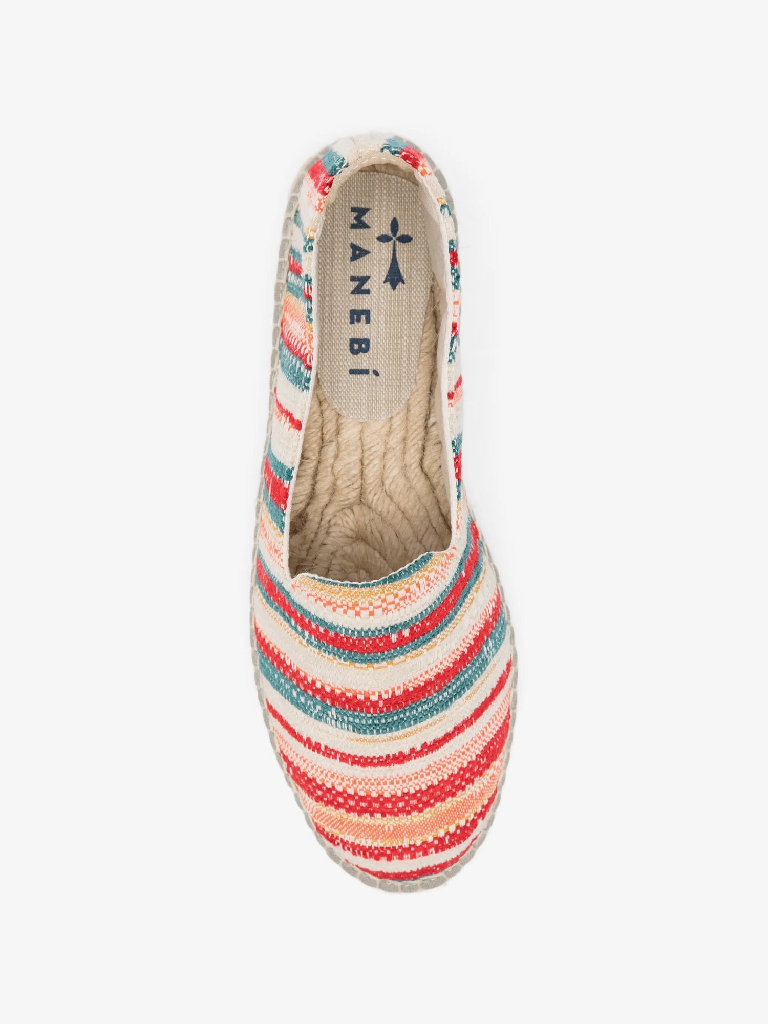 Эспадрильи Manebi Striped espadrilles, размер 40, красный — фото 1