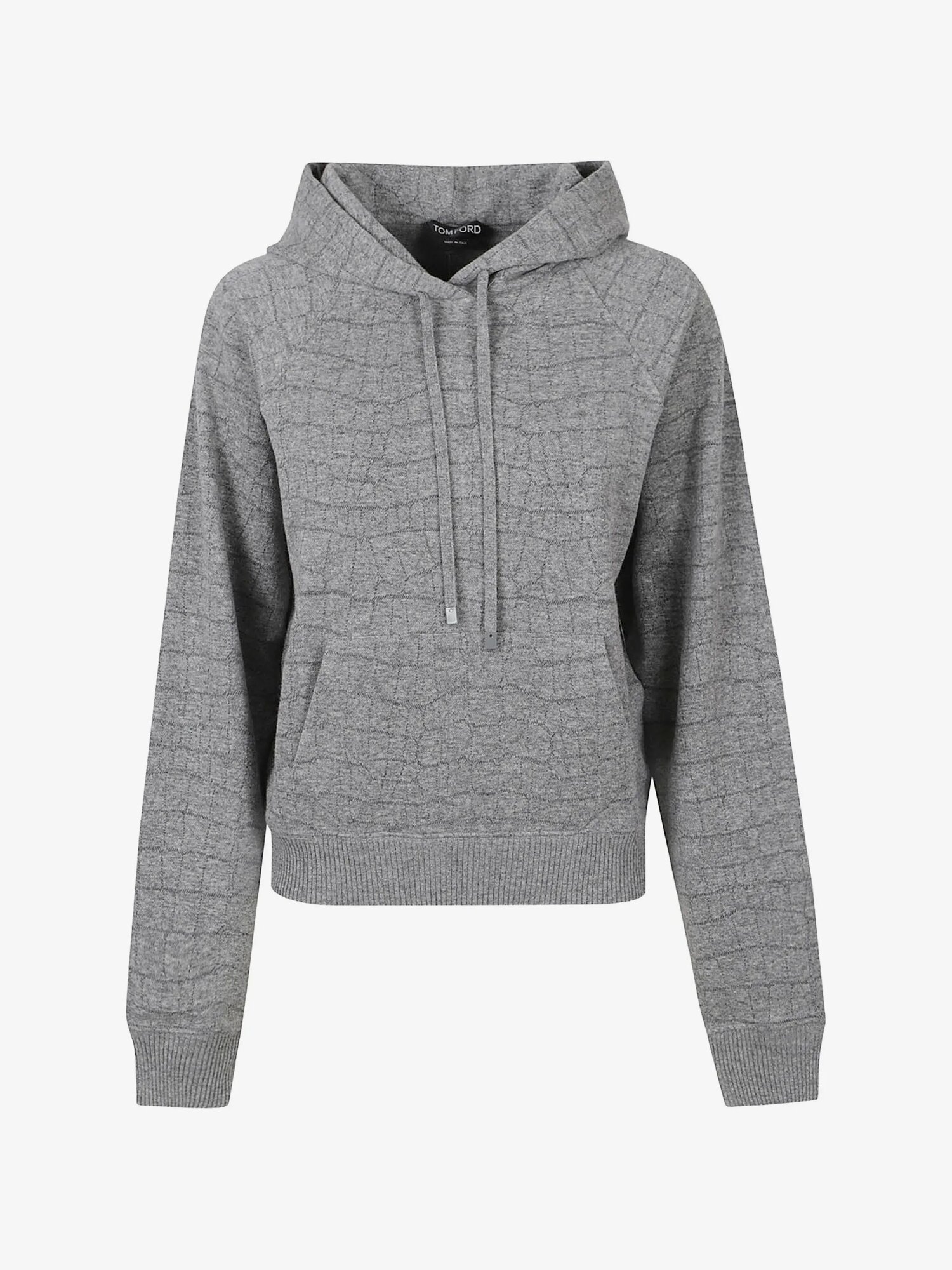 Худи Cashmere cotton croco jacquard jersey hoodie