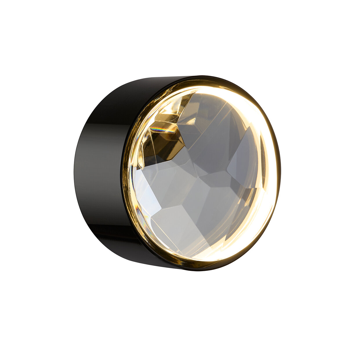 ODEON LIGHT 7174/5WL L-VISION ODL26 Настенный светильник черный/хрусталь/металл IP20 LED 5W 3000K 220-240V SPILLA