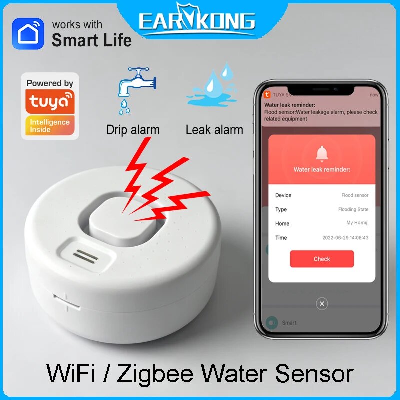 Детектор протечек Zigbee Version для умного дома — фото 1