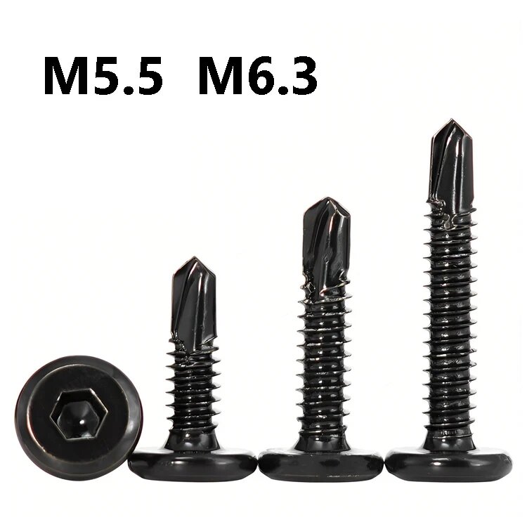 Саморезы Tek из нержавеющей стали M5.5 M6.3 M5.5x25mm(20Pcs)
