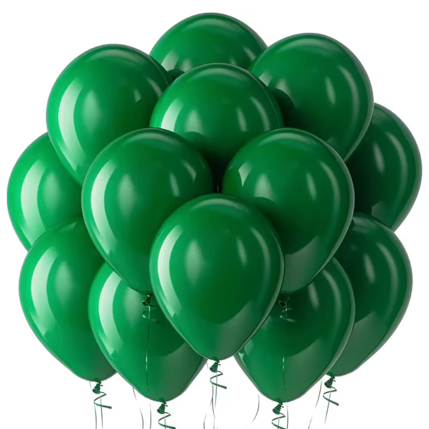 Зеленые шары Dark Green 10 дюймов 20 шт.