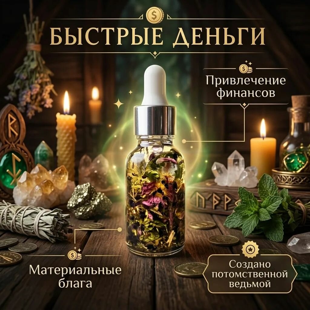 Магическое Масло "Быстрые Деньги"