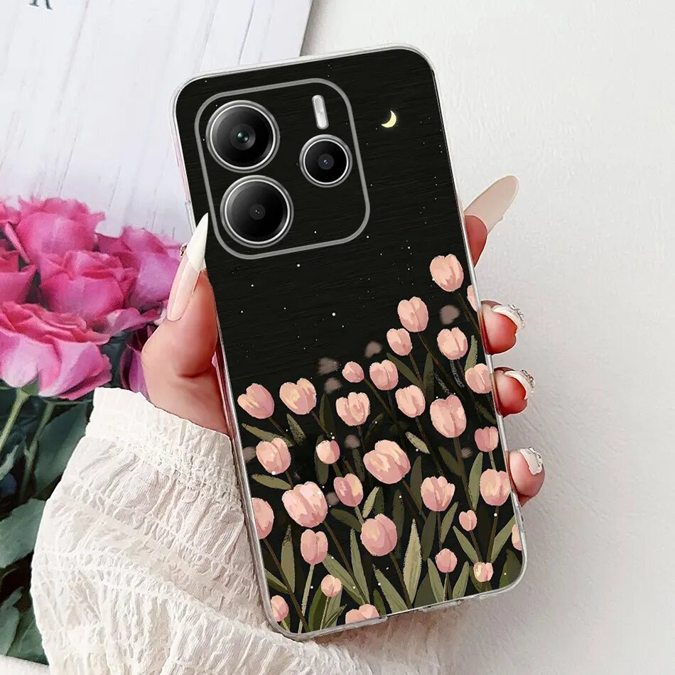 Для Xiaomi Redmi Note 14 4G Note14S Чехол для телефона Redmi Note Черный, TPU-855, Redmi Note 14s