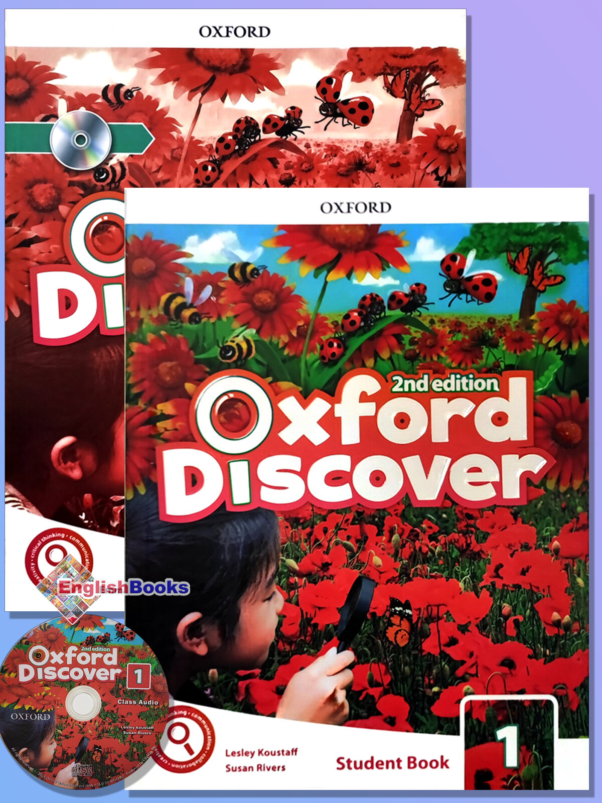 Oxford Discover 1, 2nd Edition, комплект учебник (students Book), рабочая тетрадь (workbook), CD