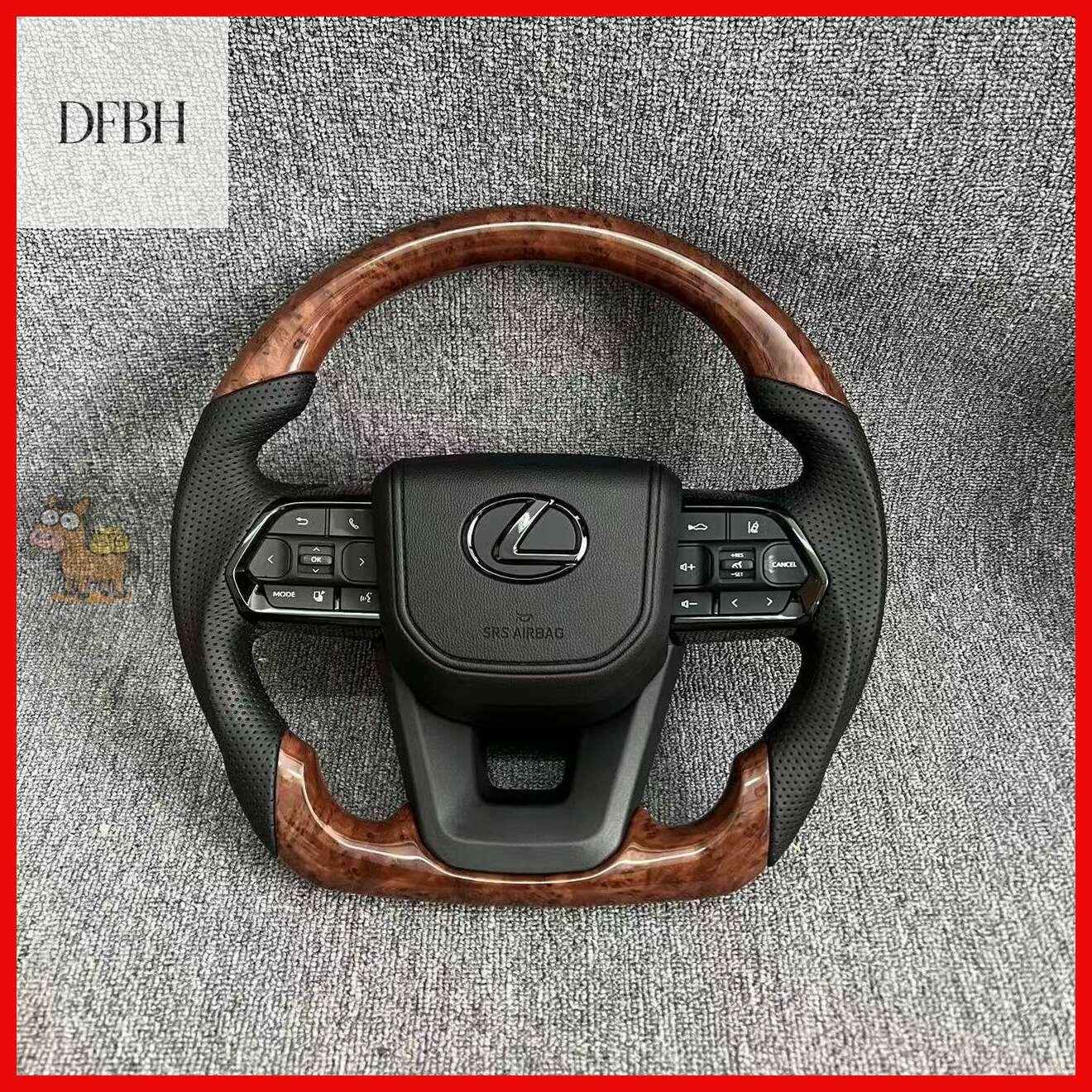 Рулевое колесо Lexus LEXUS из красного дерева LX/RX/GX/IS/NX/модифицированное многофункциональное рулевое колесо с плоским дном в сборе