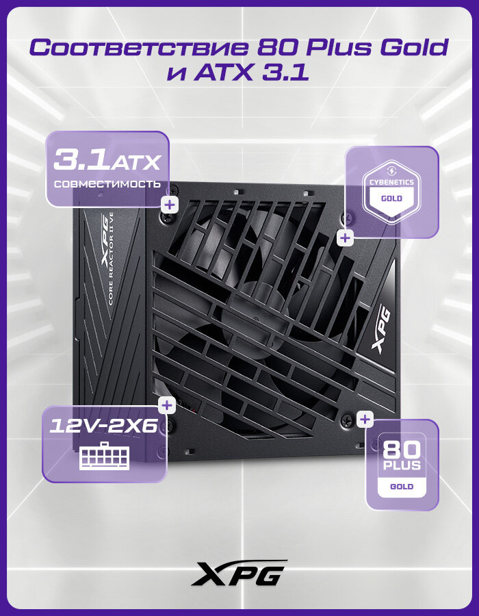 Блок питания XPG COREREACTORIIVE850G-BKCEU — фото 1