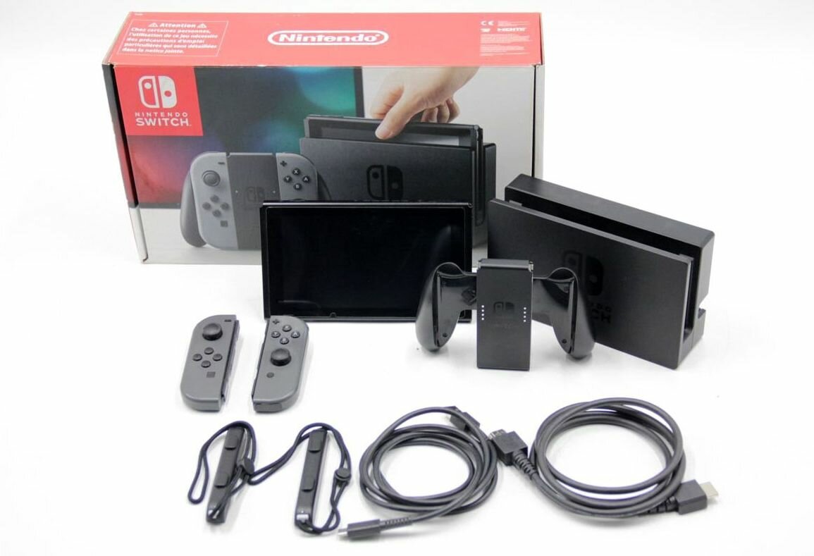Игровая приставка Nintendo Switch (rev 1, HAJ4000) В коробке