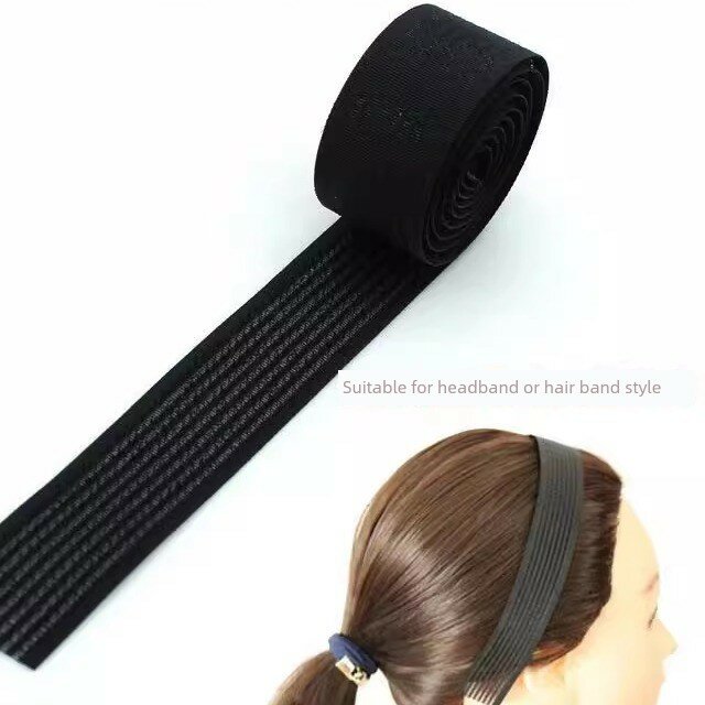 2.5 см ширины черная лента для волос, 1 метр длины, для взрослых и детей, адгезивное качество
