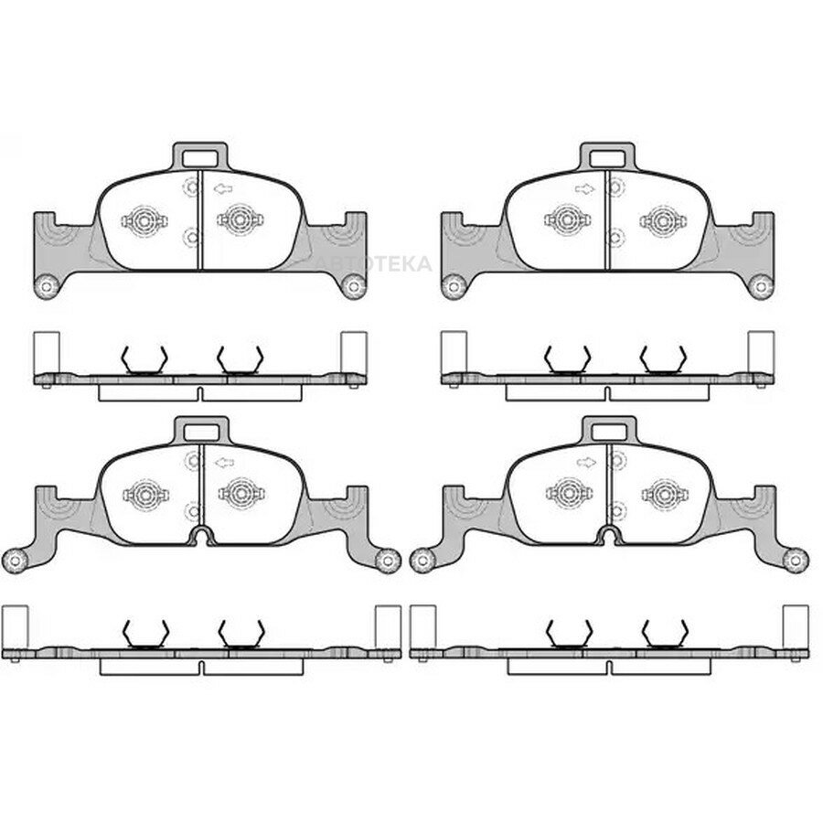 Колодки тормозные AUDI A4/A5/Q5 15- перед. REMSA 169100