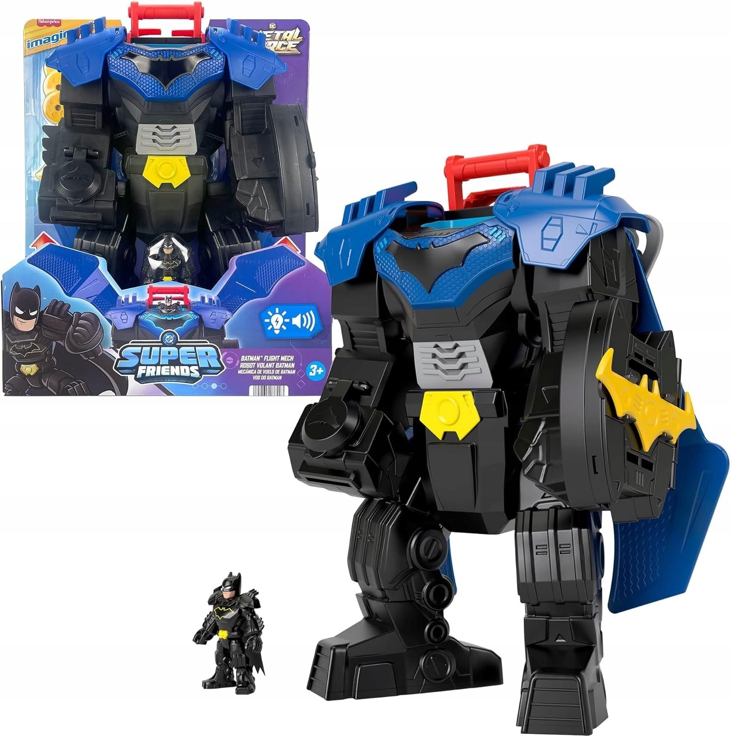 Игровой набор Fisher-Price Imaginext Super Friends - Интерактивная фигурка робота Бэтмена - JDL03