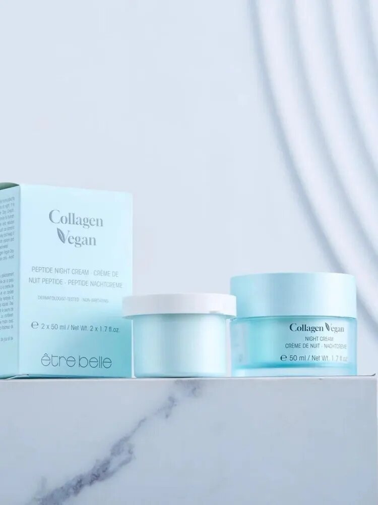 Etre Belle Collagen Vegan Ночной крем для лица, 100 мл (2x50 мл)