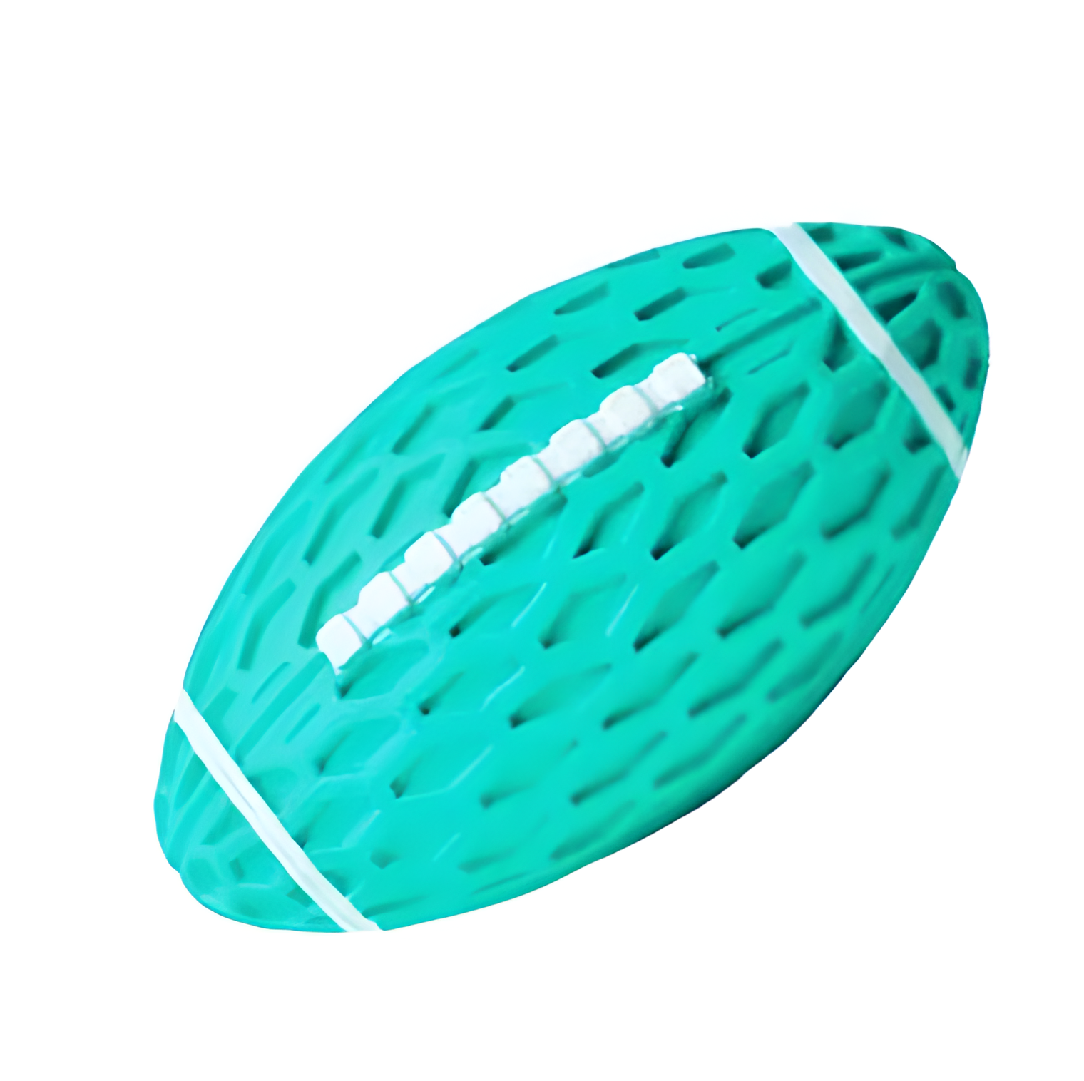 HOMEPET silver series игрушка для собак мяч регби с пищалкой 14,5 см, Бирюзовый