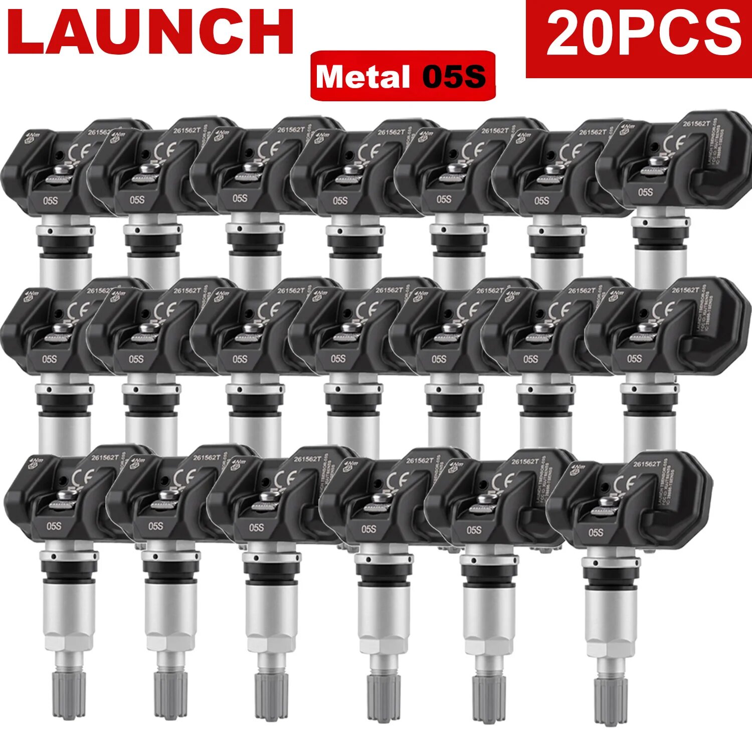 Датчики LAUNCH X431 TSENSOR 05S (резиновые/металлические) 2-в-1, радиочастотные (RF) 315 20pcs metal