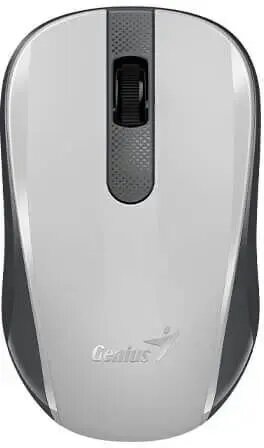 Мышь беспроводная Genius NX-8008S, радио, оптическая, USB, 1200dpi, белый и серый