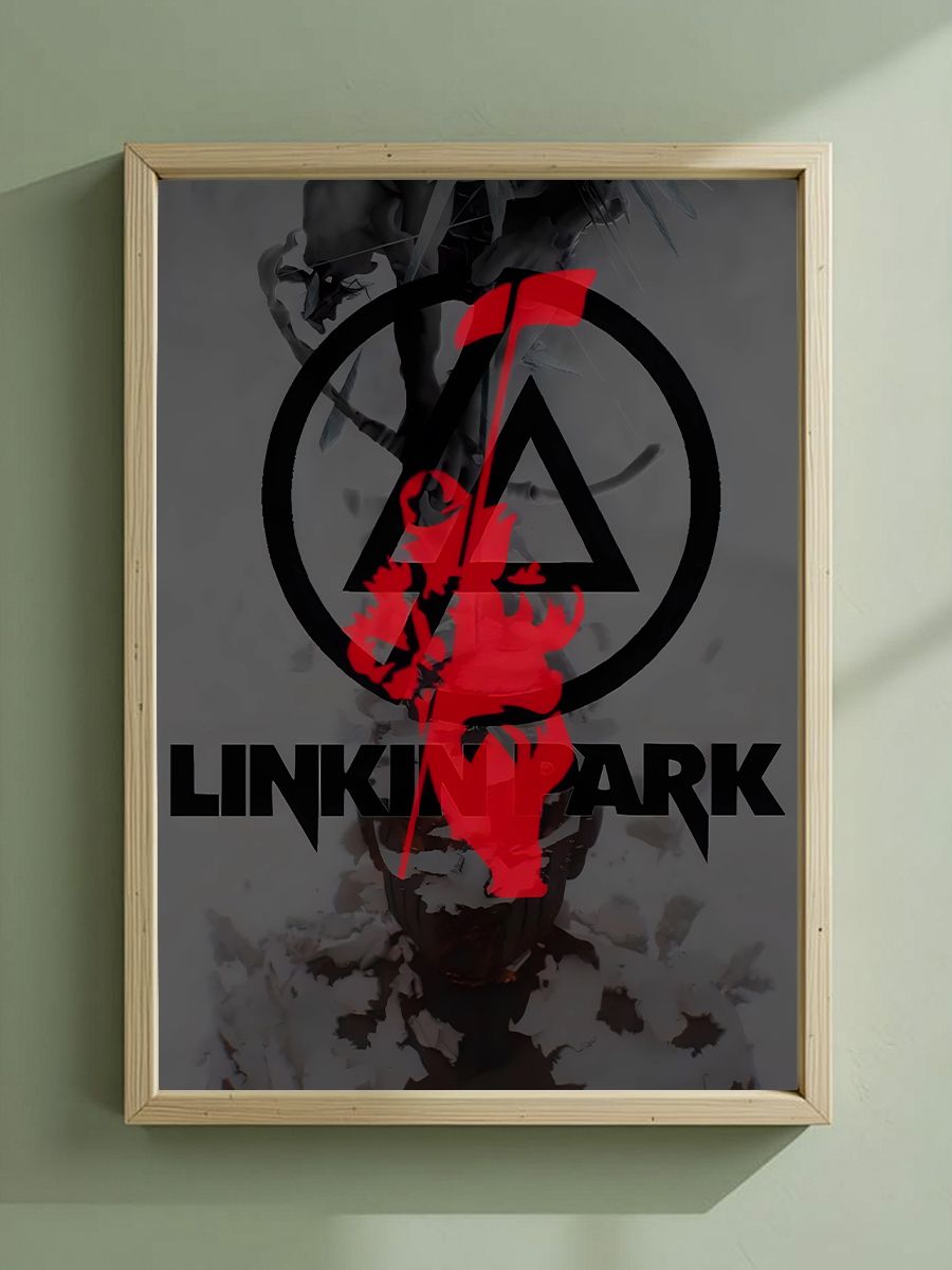 Постер, плакат на стену "Linkin Park Рок Группа" 42 см х 29,7 см (А3), Без Рамы