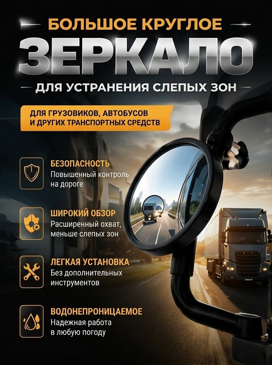 Вспомогательное Зеркало Rearview Для Автомобилей 14 50X14 50X3 00Cm