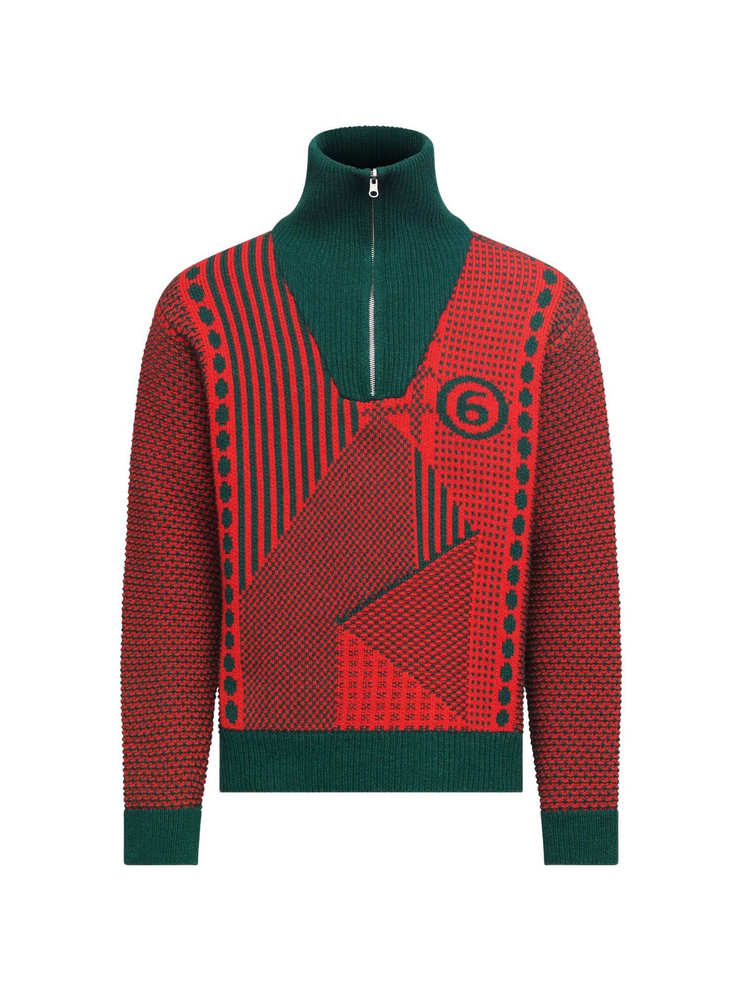 Свитер Patchwork-knit reversible sweater