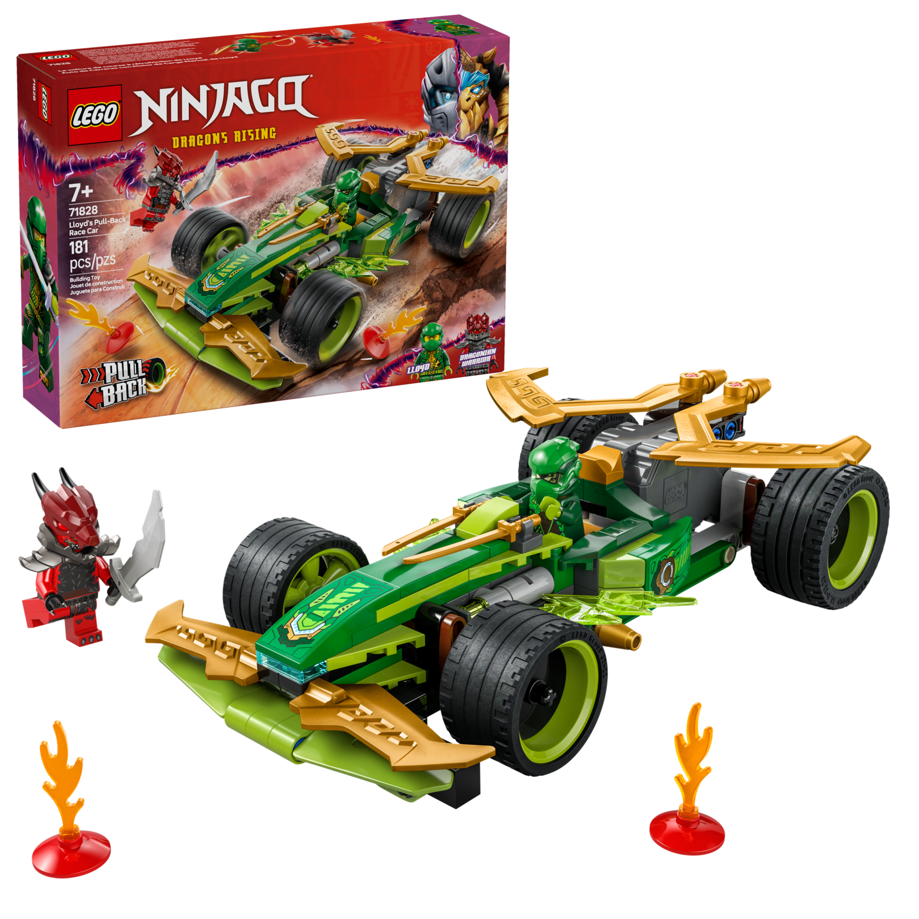 Лего. Конструктор Ninjago. Гоночная машина Ллойда, 181 деталь. Lego
