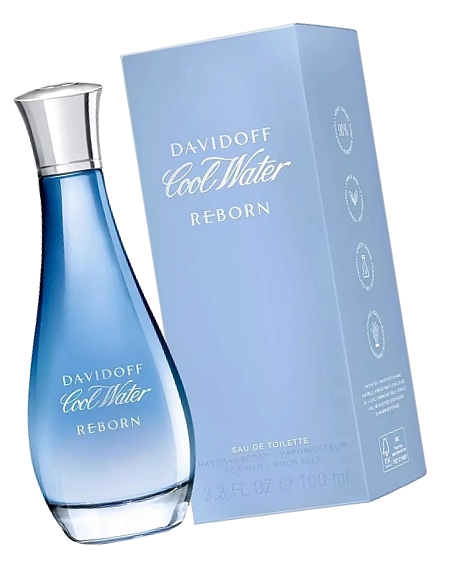 Женская парфюмерная вода Davidoff Cool Water Reborn 100 мл - Давыдов Кул Вотер Реборн Фо Вумен