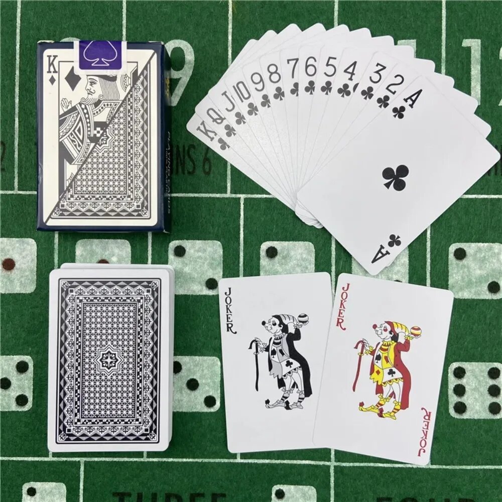 Игральные карты Yernea, ПВХ, 1Black, красный/черный