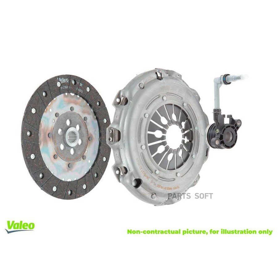Комплект сцепления от официального дистрибьютора, VALEO, артикул 834090