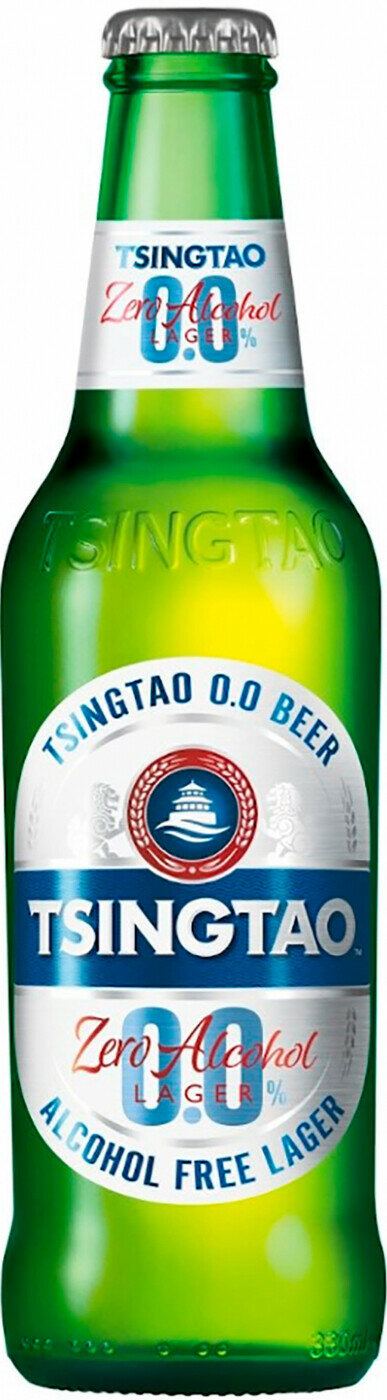Пиво "Tsingtao" Zero, 0.33 л
