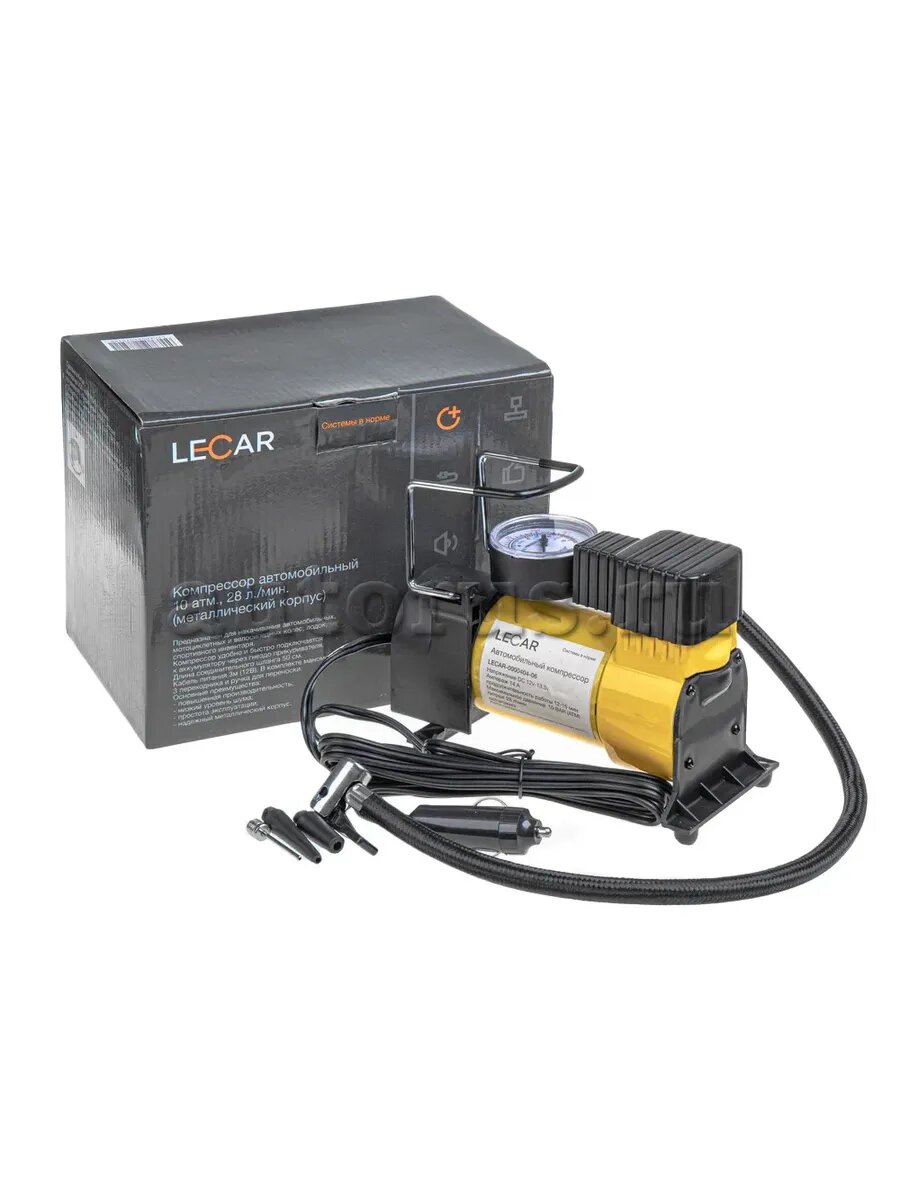 Компрессор 10атм, 28л/мин. (металлический корпус) LECAR LECA