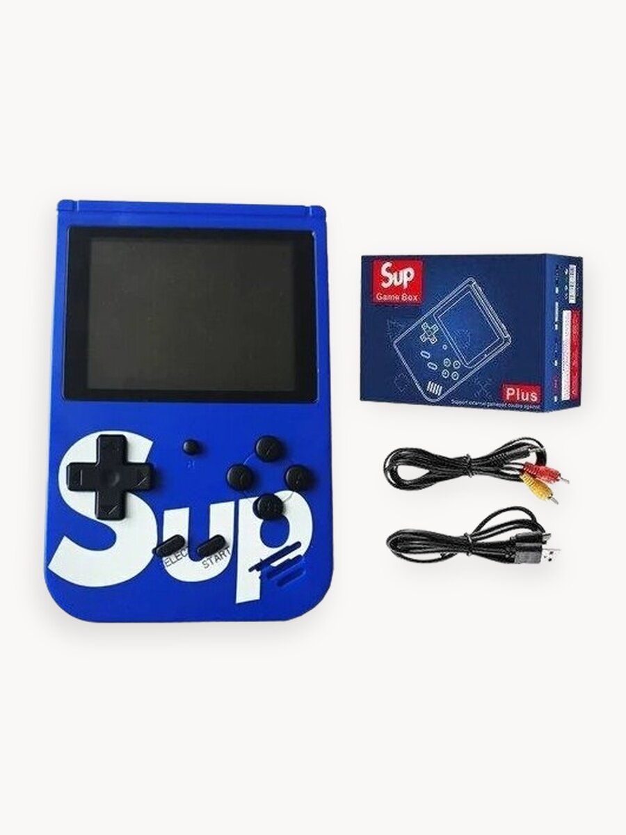 Игровая приставка 400 игр в 1, sup game box, портативная, синяя