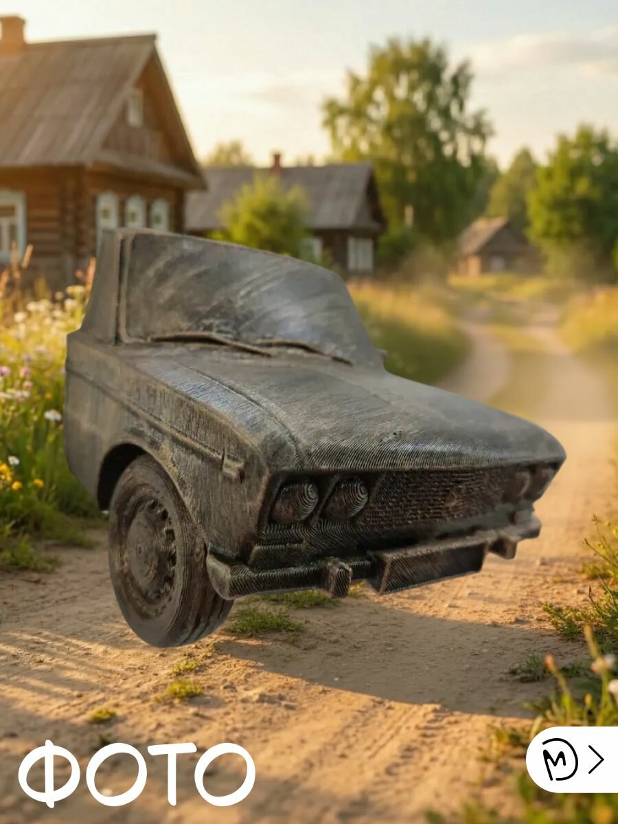 Барельеф - Машина в стене №6 М3Д Шестерка — фото 1