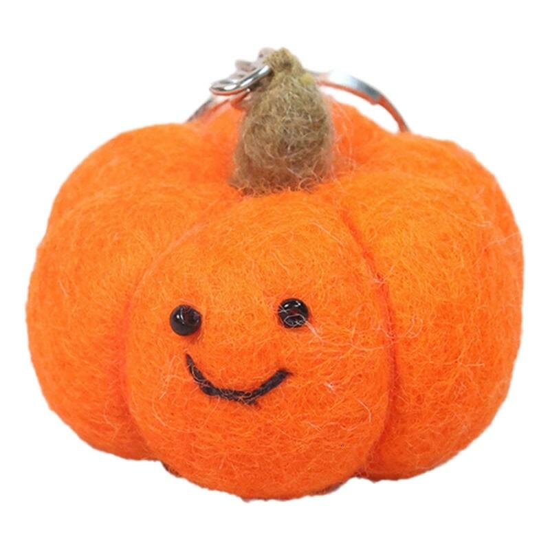 Брелок-фрукт из фетра, маленькая тыква