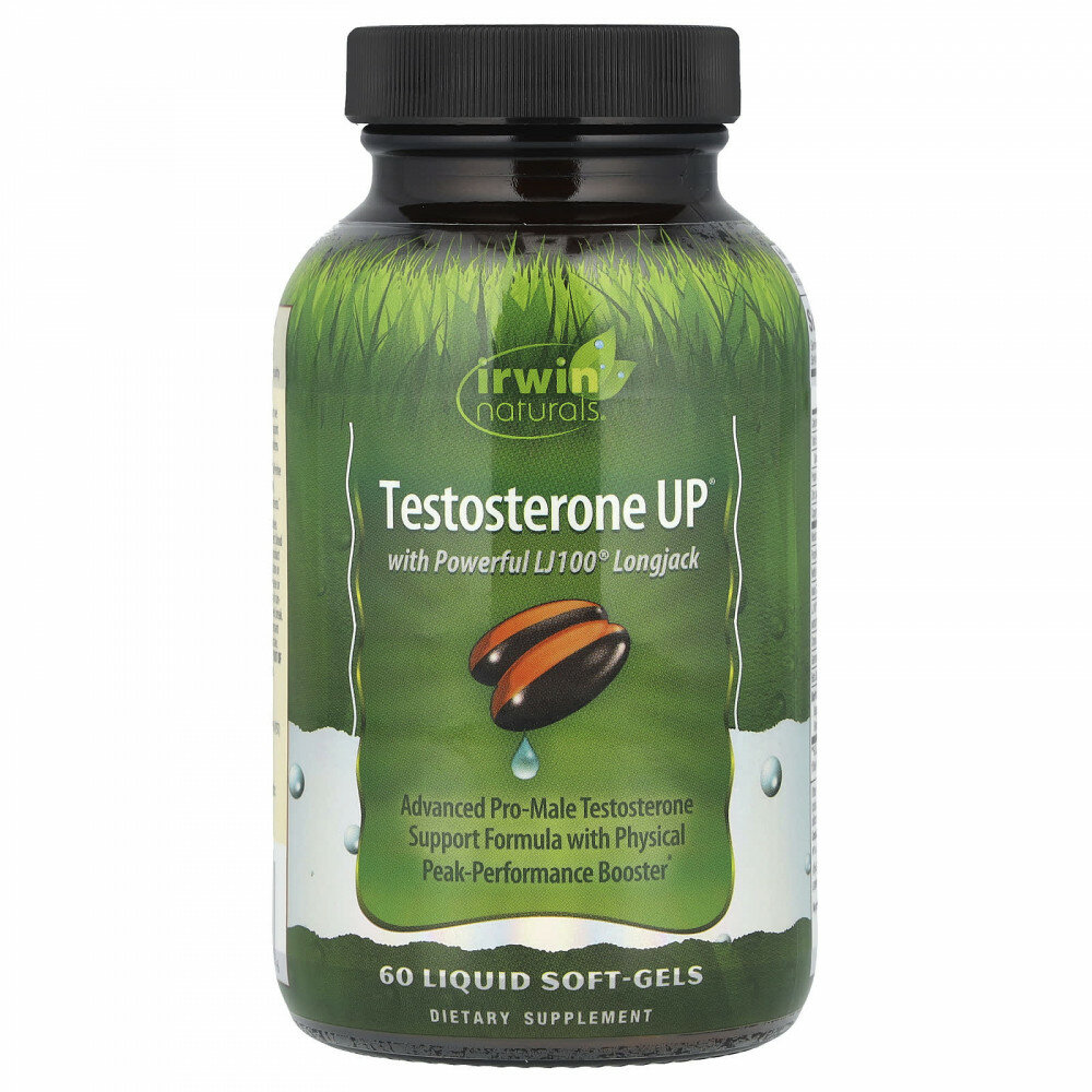 Irwin Naturals, Testosterone UP®, 60 желатиновых капсул