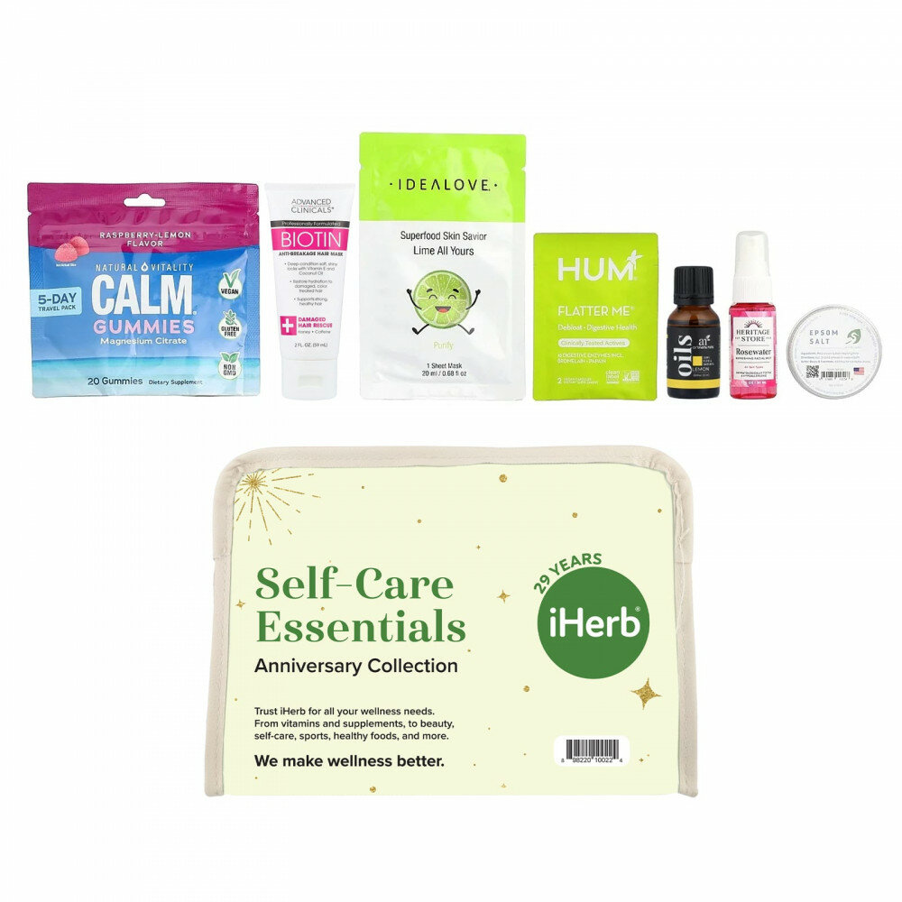 IHerb Exclusive, забота о себе, праздничная коллекция, набор из 8 продуктов