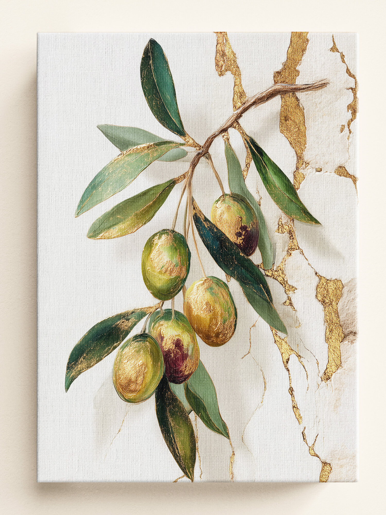 Картина Postermarket "Ветка оливы" холст на подрамнике 50х70 см